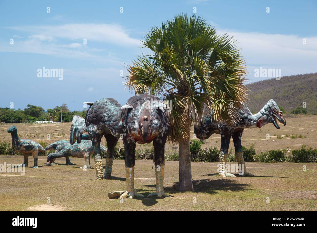 The Valle de la Prehistoria (prehistoric valley) park with dinosaurs ...