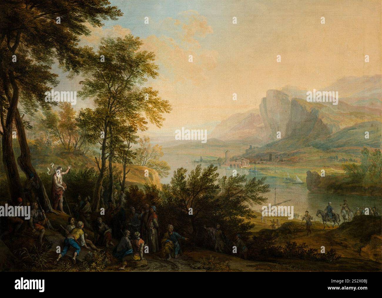 Franz Joachim Beich - The Sermon of John the Baptist Stock Photo - Alamy
