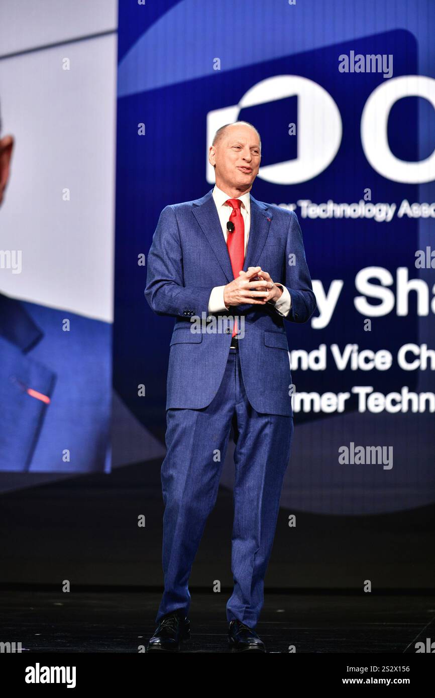 LAS VEGAS, Nevada - Gary Shapiro speaking at the Panasonic Keynote ...