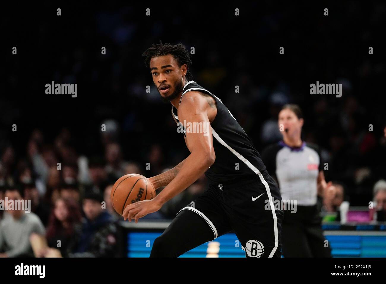 Brooklyn Nets' Nic Claxton (33) during the first half of an NBA ...