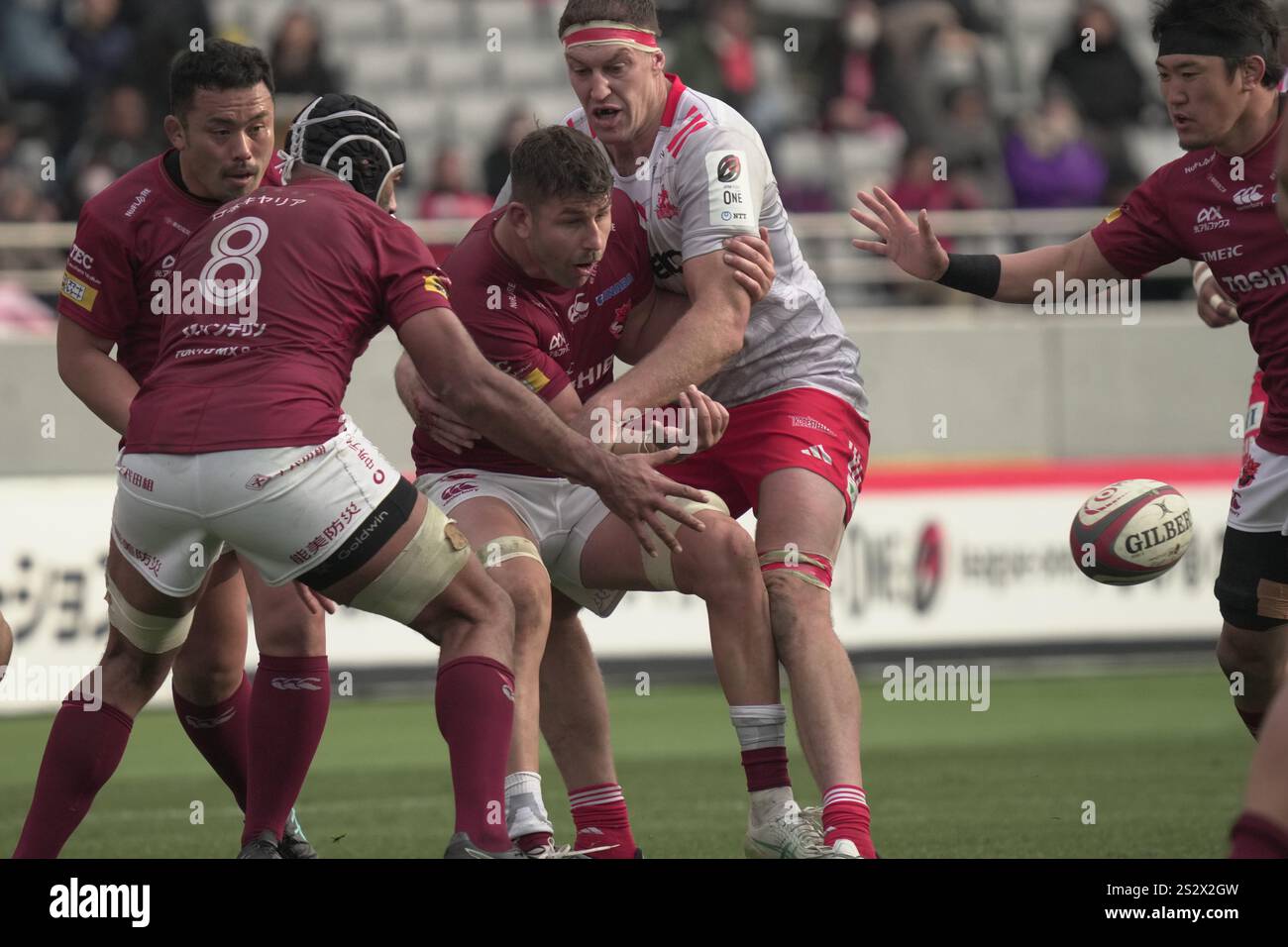 Brave Lupus' Jacob Pierce during the 2024-25 Japan Rugby League One ...