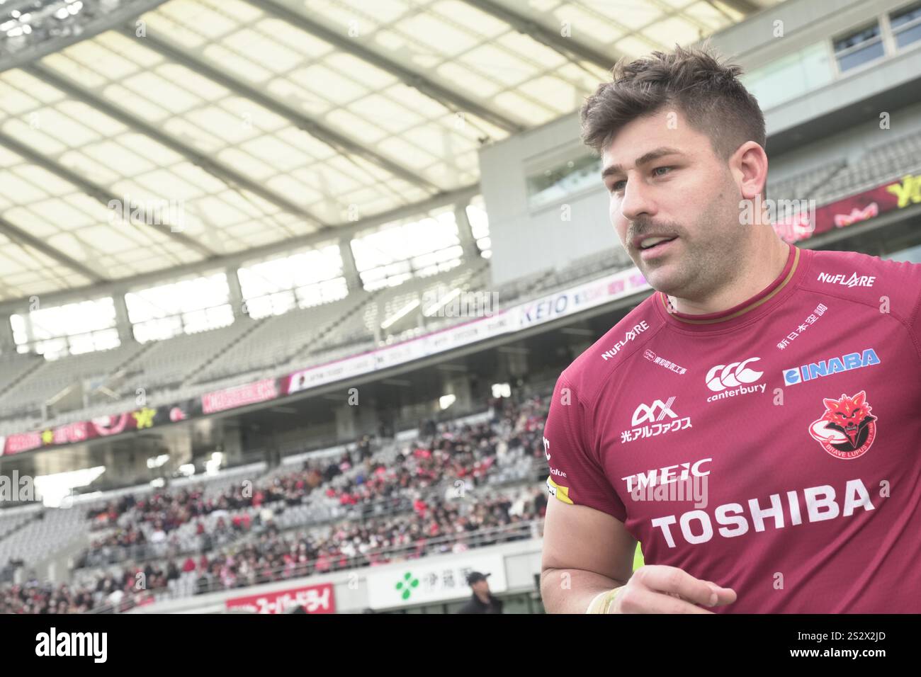 Brave Lupus' Jacob Pierce during the 2024-25 Japan Rugby League One ...