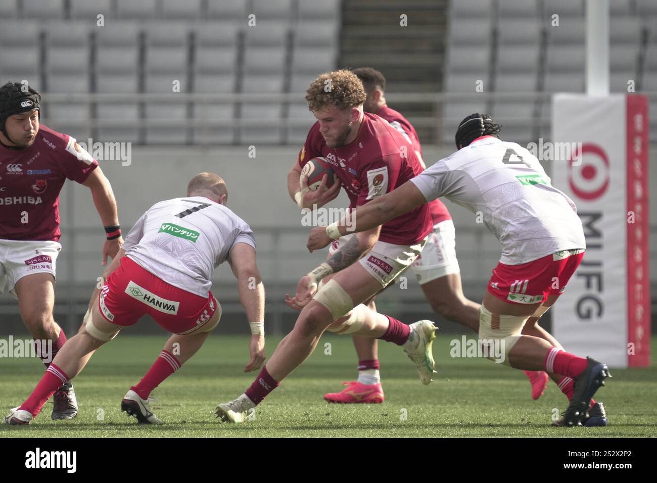 Brave Lupus' Warner Dearns during the 2024-25 Japan Rugby League One ...