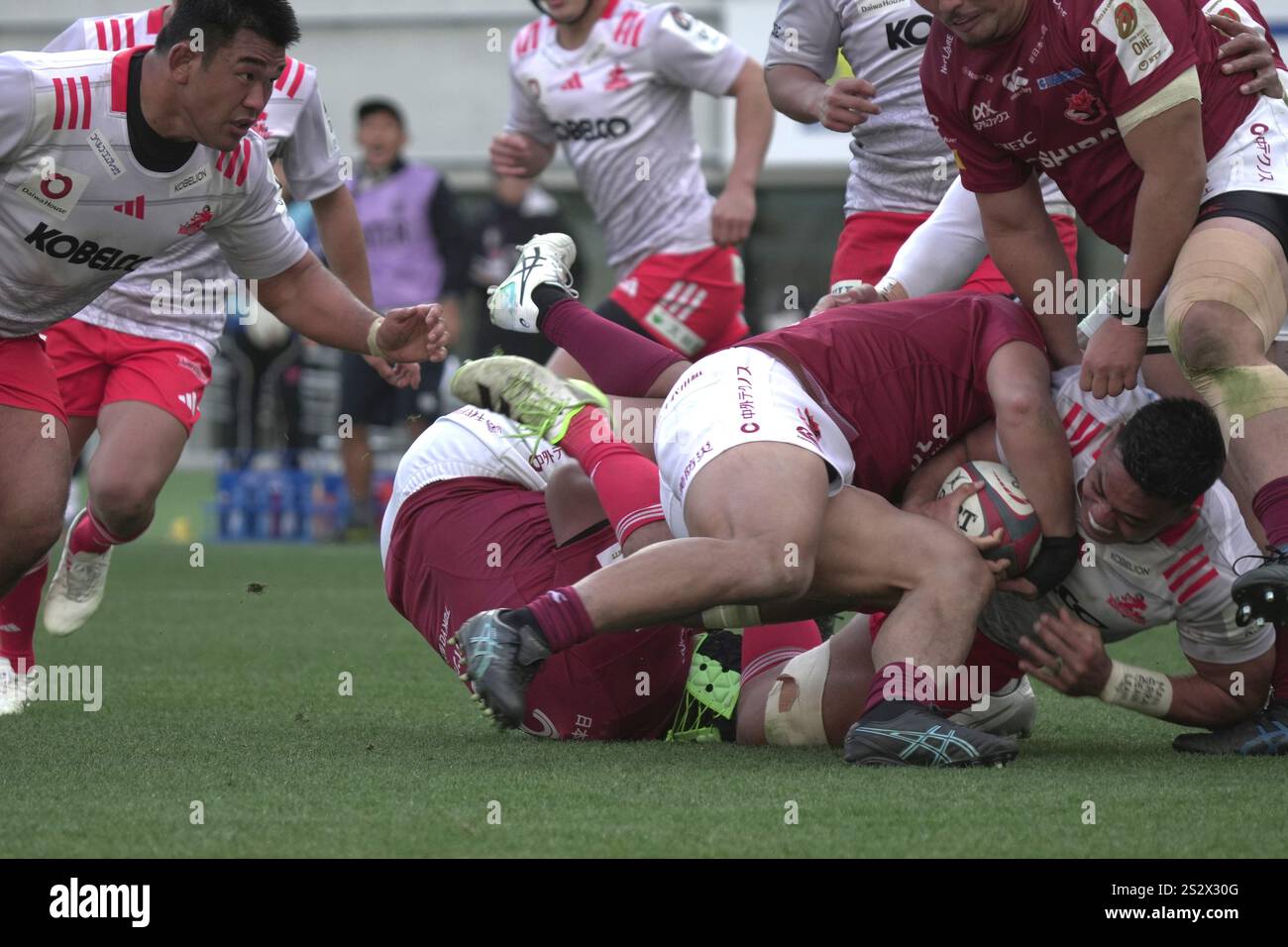 Steelers' Amanaki Saumaki during the 2024-25 Japan Rugby League One ...