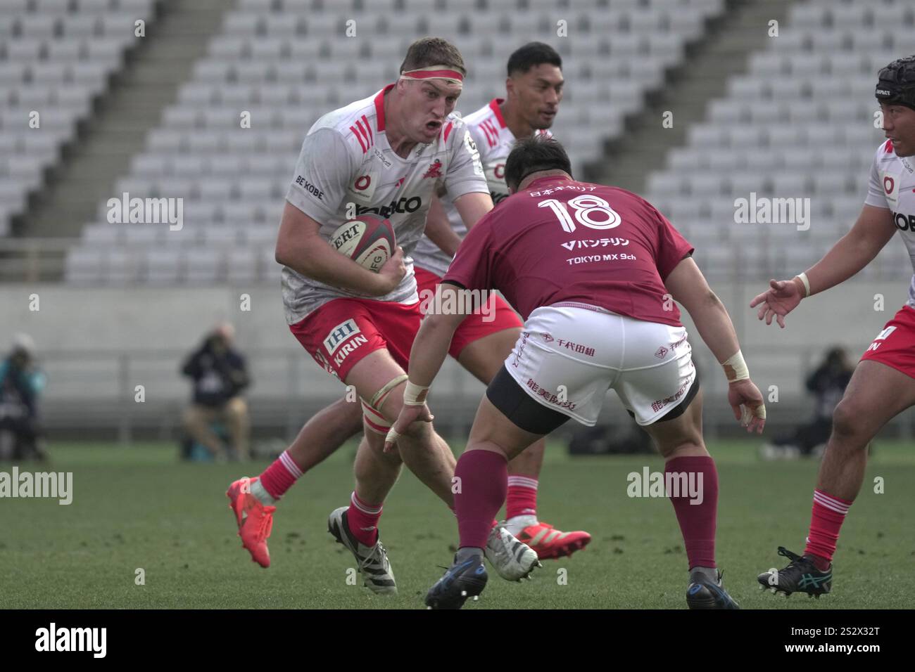 Steelers' Brodie Retallick during the 2024-25 Japan Rugby League One ...
