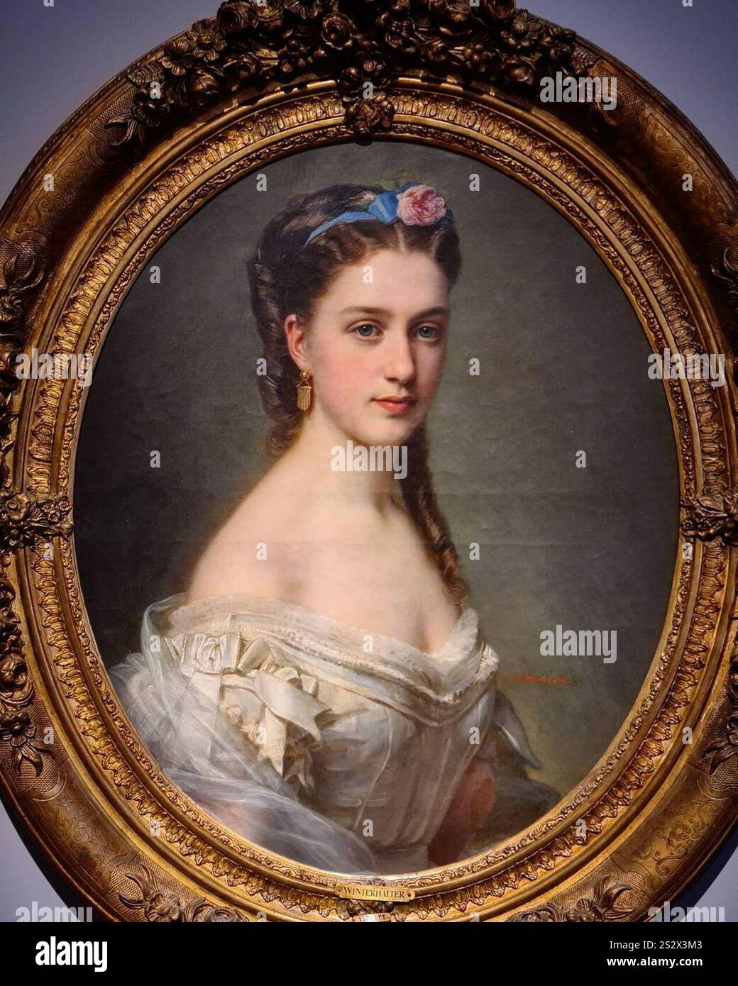 Franz Xaver Winterhalter - Portrait of Princess of Wagram Stock Photo ...