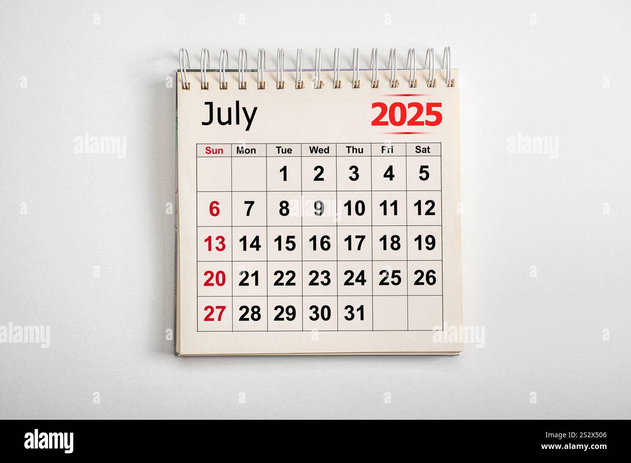 July 2025. Resolution, strategy, solution, goal, business and holidays ...