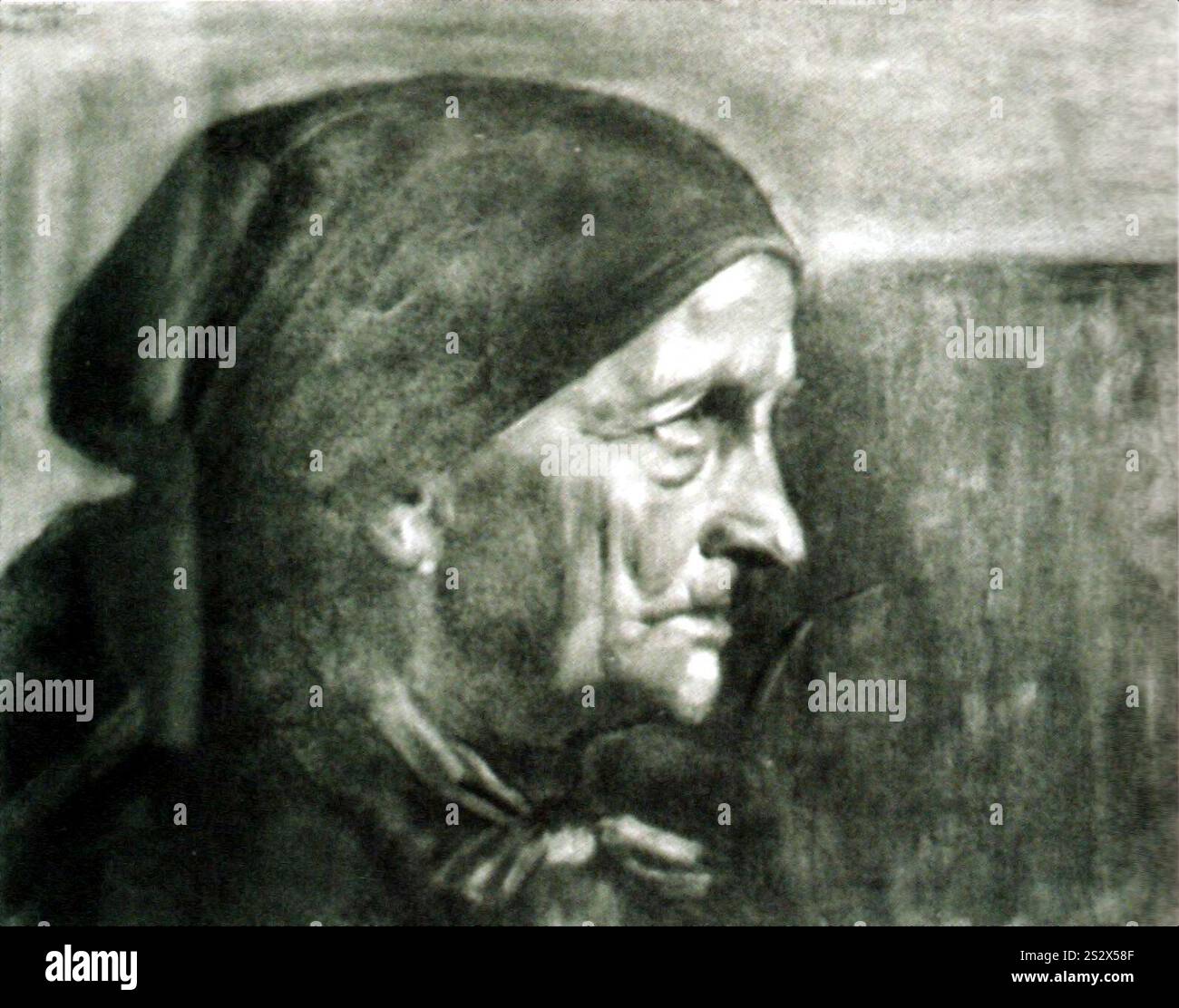 Frederic Storck - Desene - Portret de batrana Stock Photo - Alamy