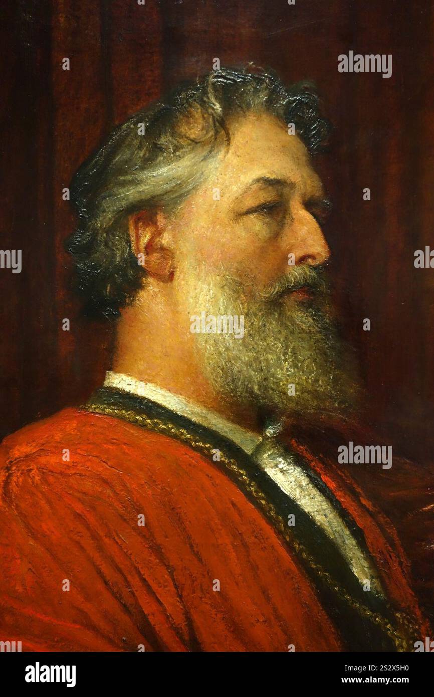 Frederic, Lord Leighton PRA, by George Frederic Watts RA, detail, 1888 ...
