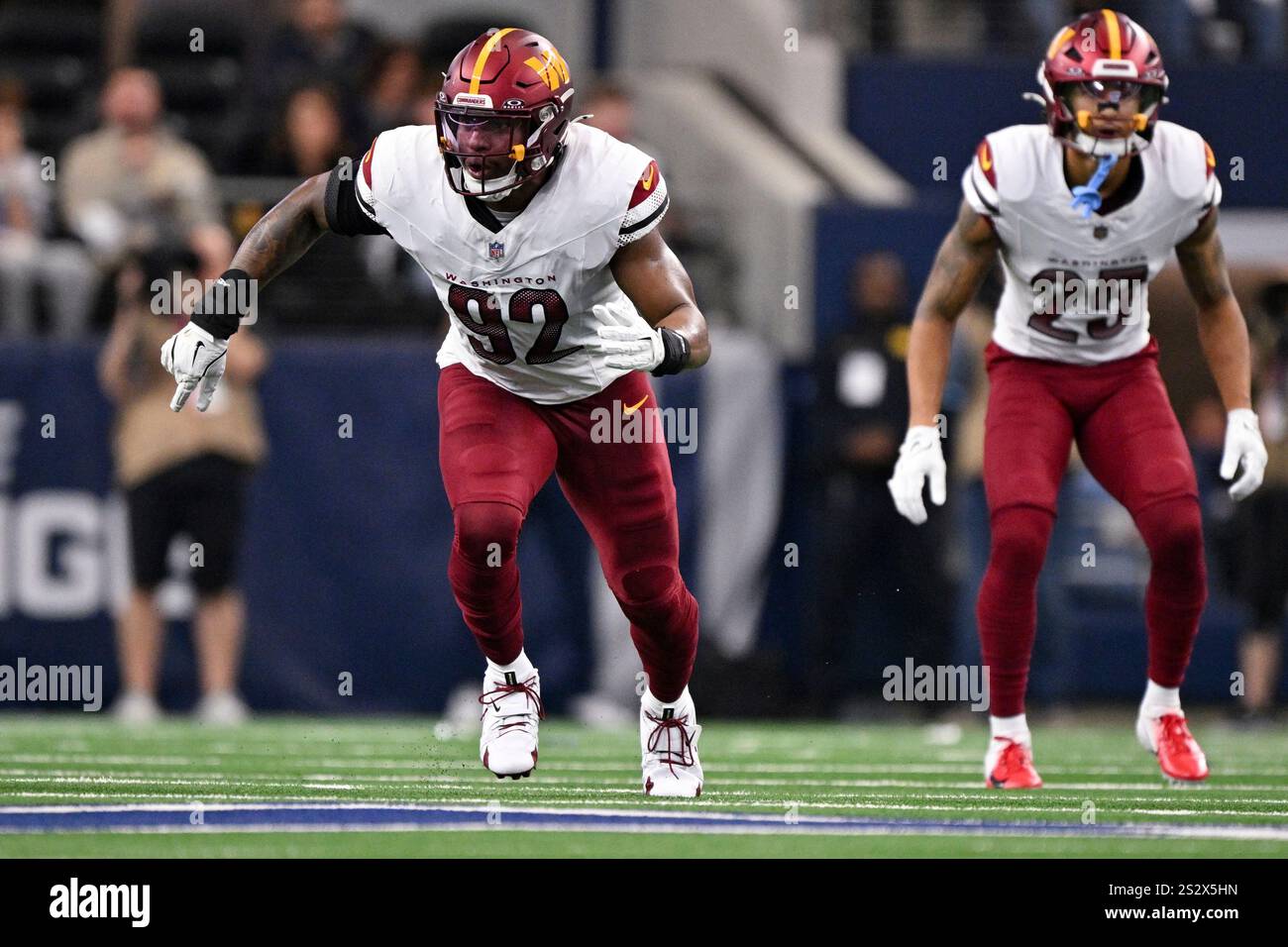 Washington Commanders defensive end Dorance Armstrong (92) rushes the ...