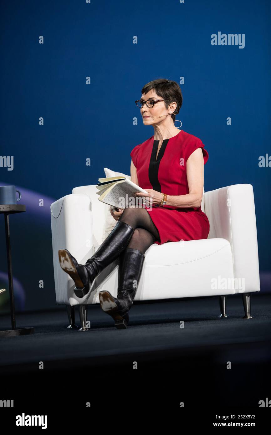 LAS VEGAS, Nevada - Catherine Herridge speaking at the X Corp Keynote ...