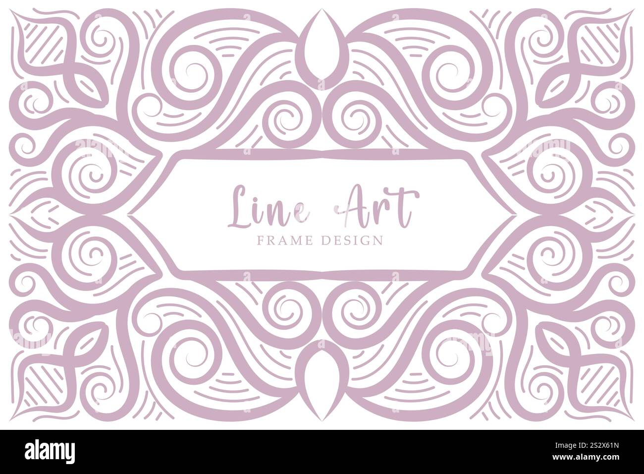 Ornamental Border Design, suitable for greeting cards, certificates ...