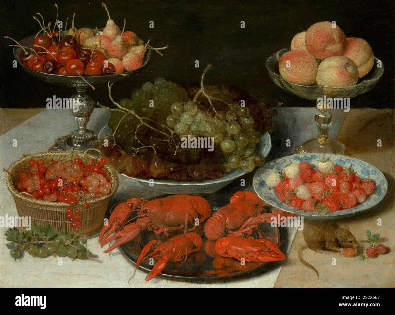 Georg Flegel - Still Life with Fruit and Crayfish Stock Photo - Alamy