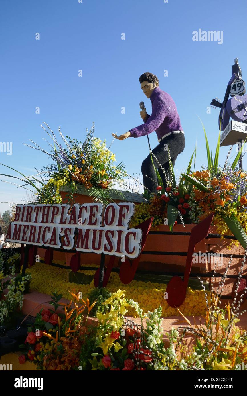 Pasadena, California, USA 3rd January 2025 at 2025 Elvis Presley Float ...