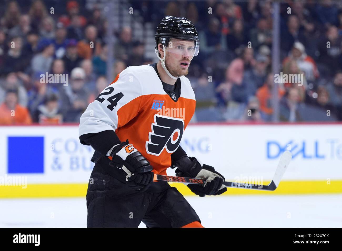 Philadelphia Flyers' Nick Seeler plays during an NHL hockey game ...