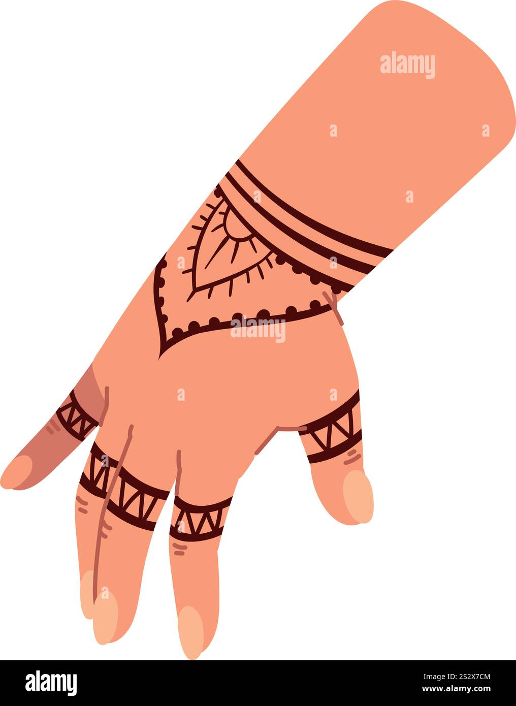 indian henna tattoo traditional Stock Vector Image & Art - Alamy