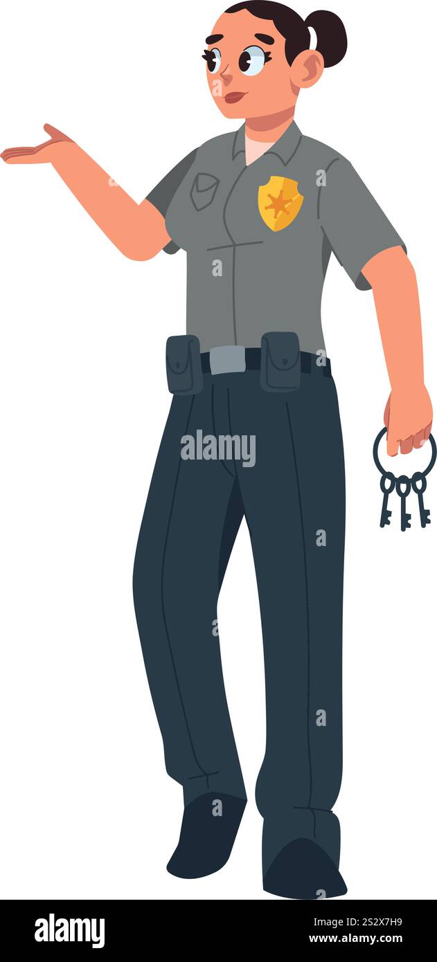 Female jail guard hi-res stock photography and images - Alamy