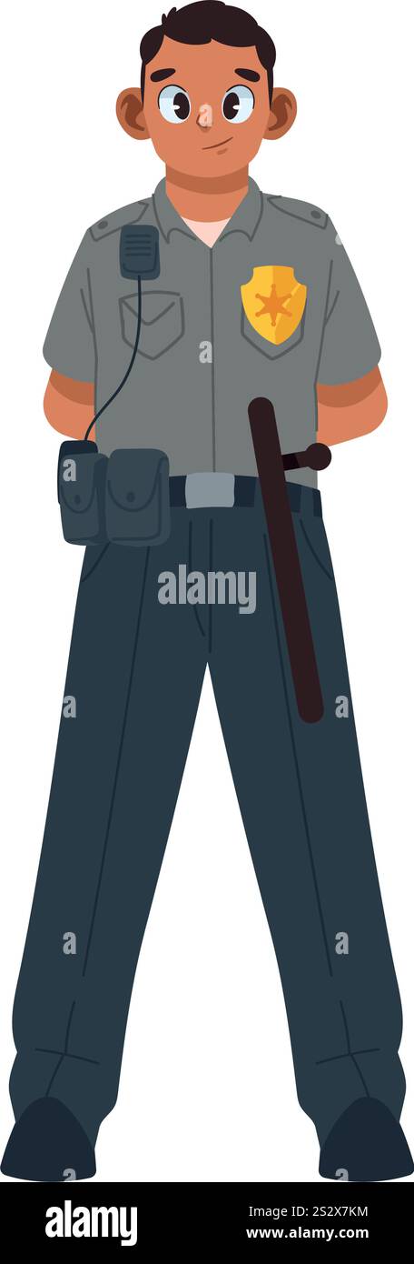 prison guard man standing Stock Vector Image & Art - Alamy