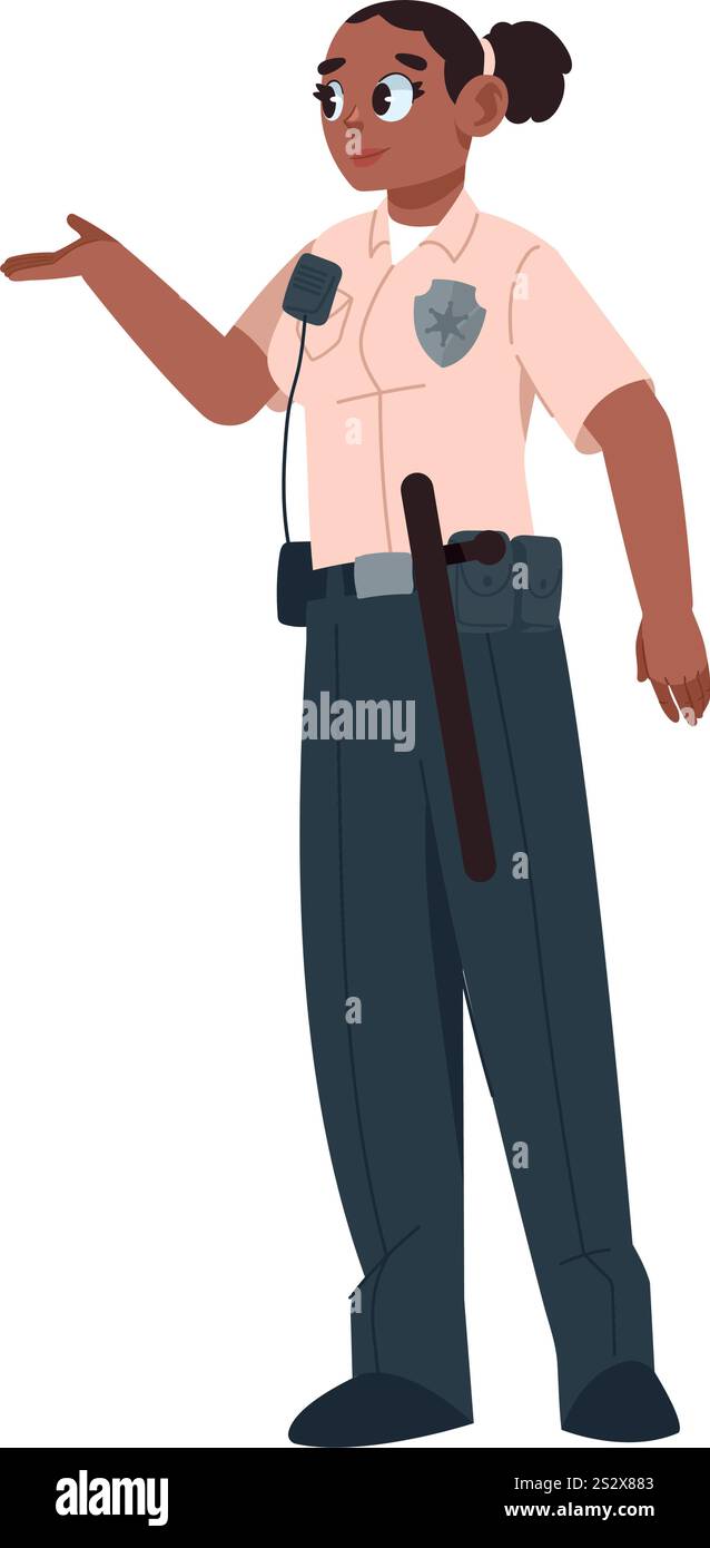 prison guard woman character Stock Vector Image & Art - Alamy