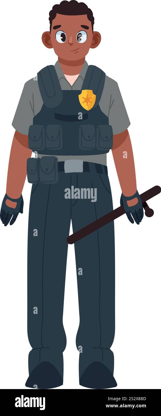 prison guard character male Stock Vector Image & Art - Alamy