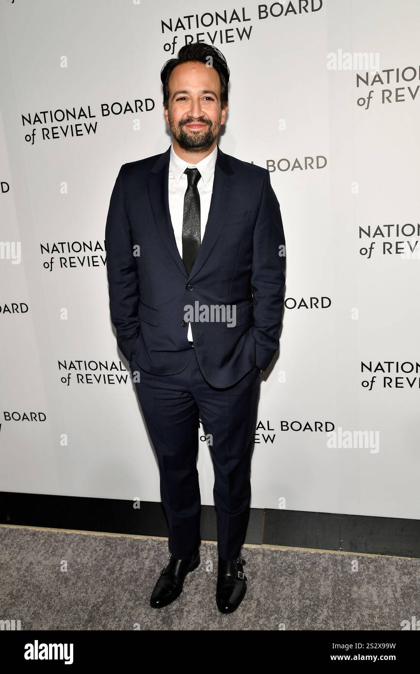 Lin-Manuel Miranda attends the National Board of Review Awards gala at ...