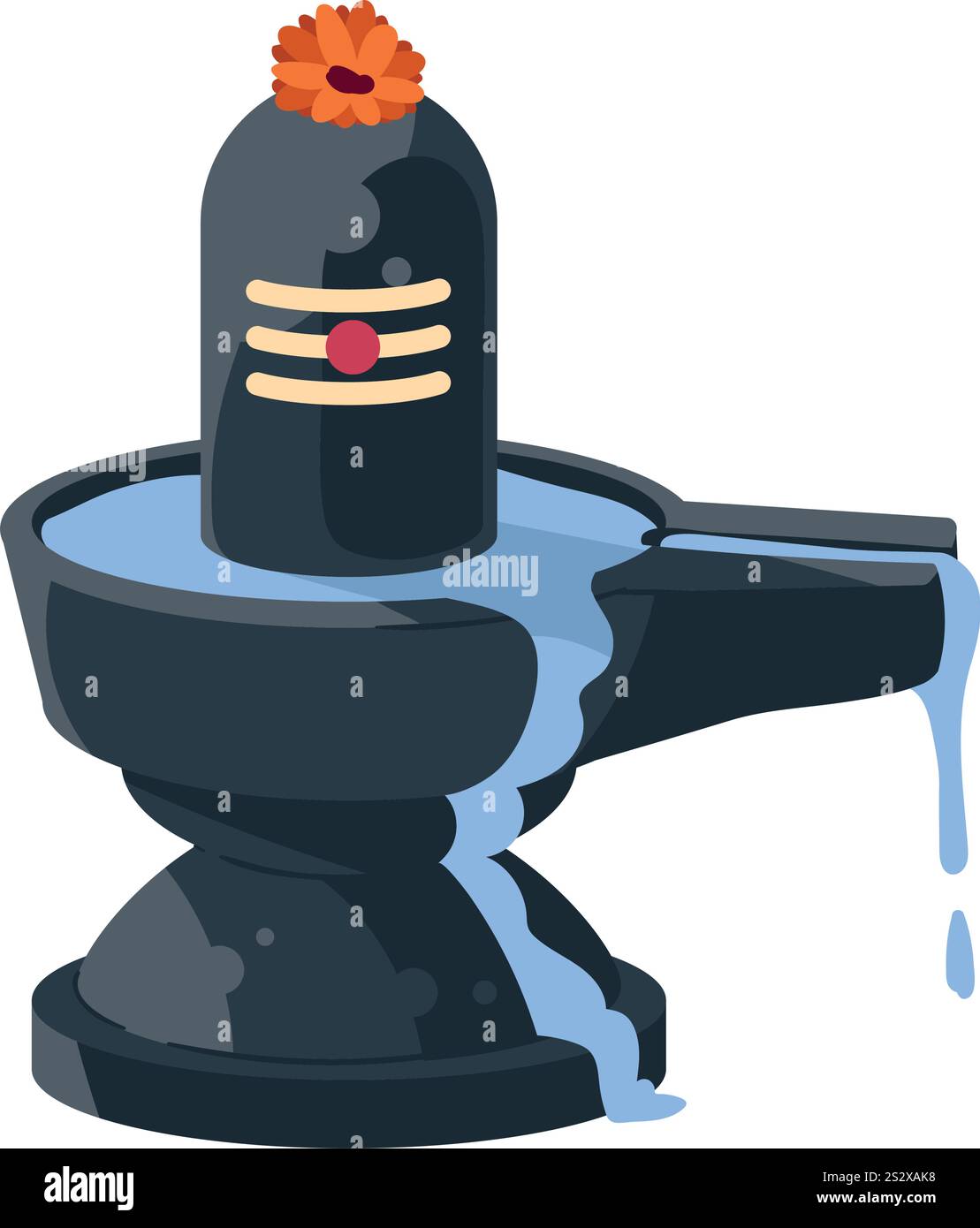 shivaratri lingam flowing Stock Vector Image & Art - Alamy