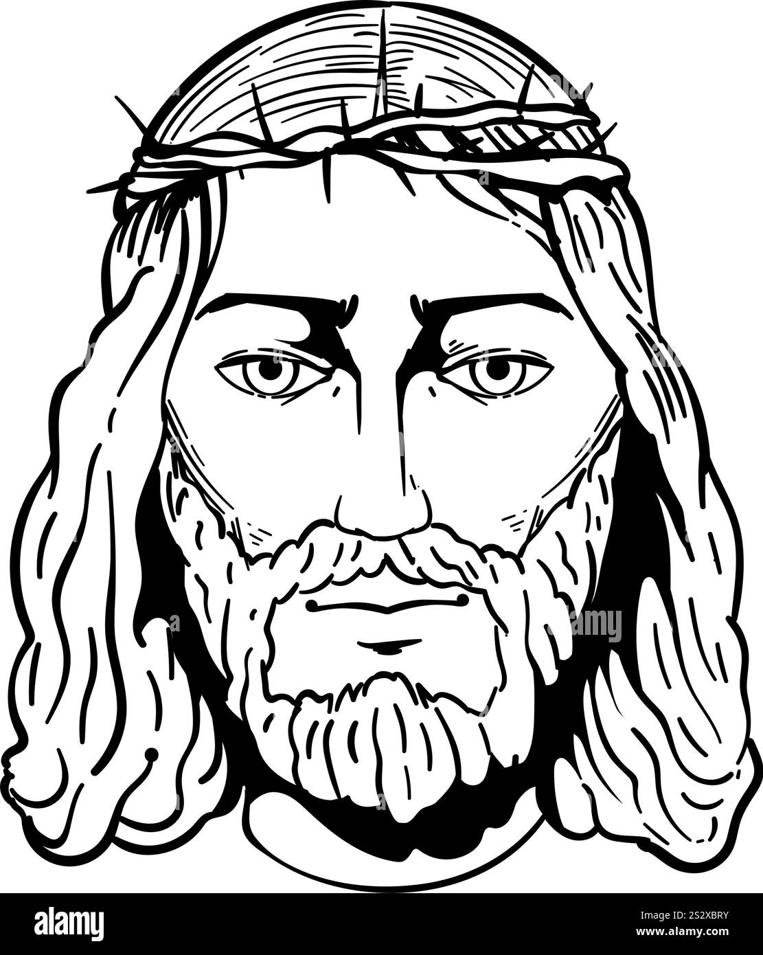 holy jesus christ sketch Stock Vector Image & Art - Alamy