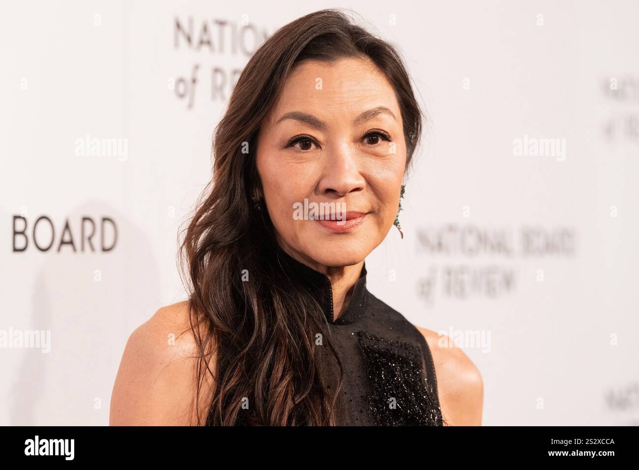 New York, USA. 07th Jan, 2025. Michelle Yeoh wearing dress by Shiatzy ...