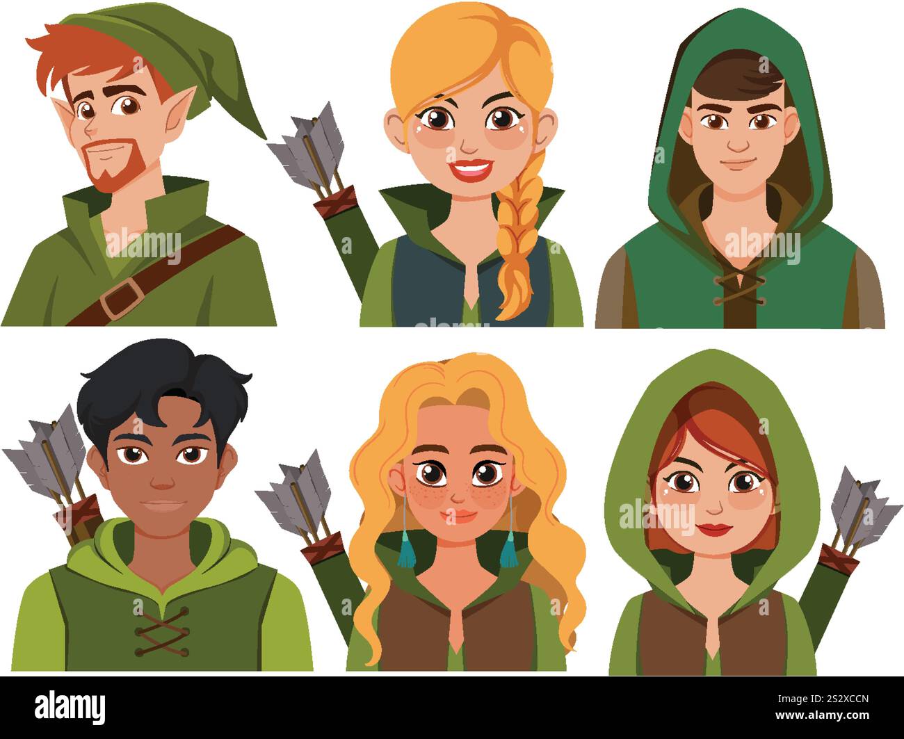 Animation diverse group male female hi-res stock photography and images ...