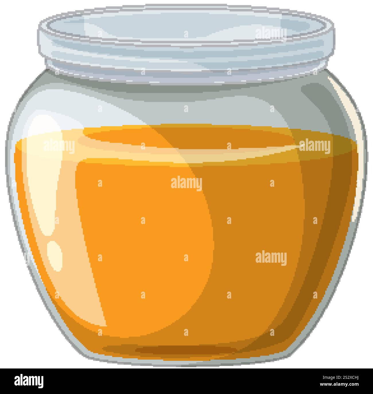 A jar filled with golden honey Stock Vector Image & Art - Alamy