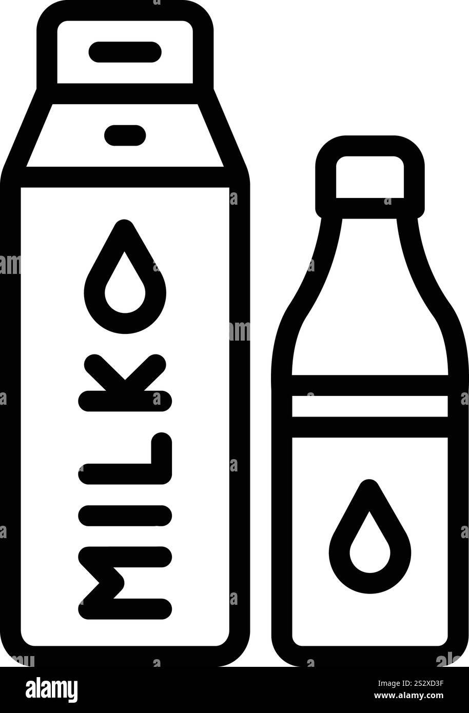 Bone shape milk hi-res stock photography and images - Alamy