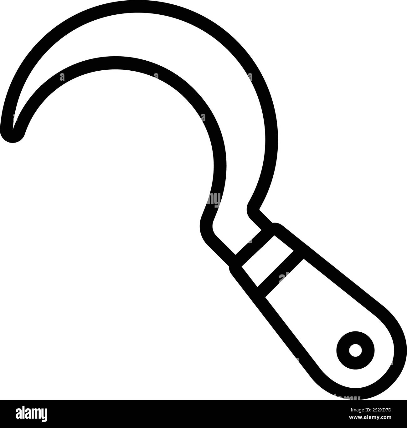 Grass sickle vector Stock Vector Images - Alamy