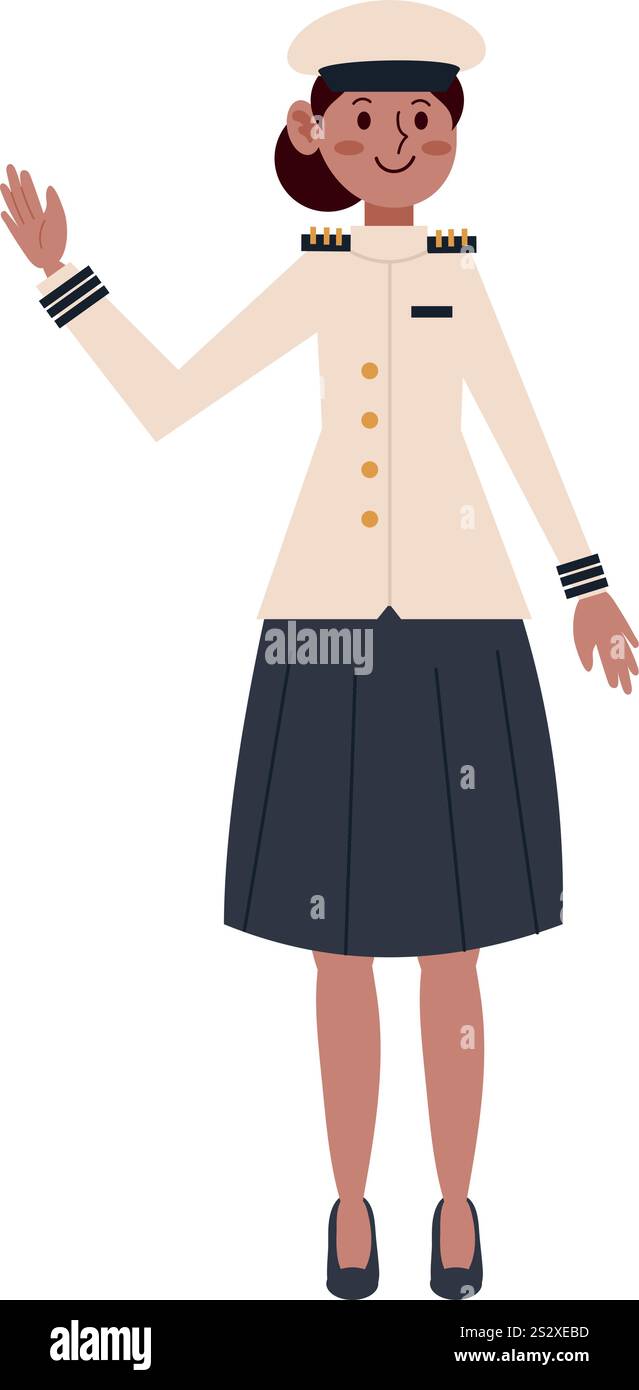 Female navy uniform Stock Vector Images - Alamy
