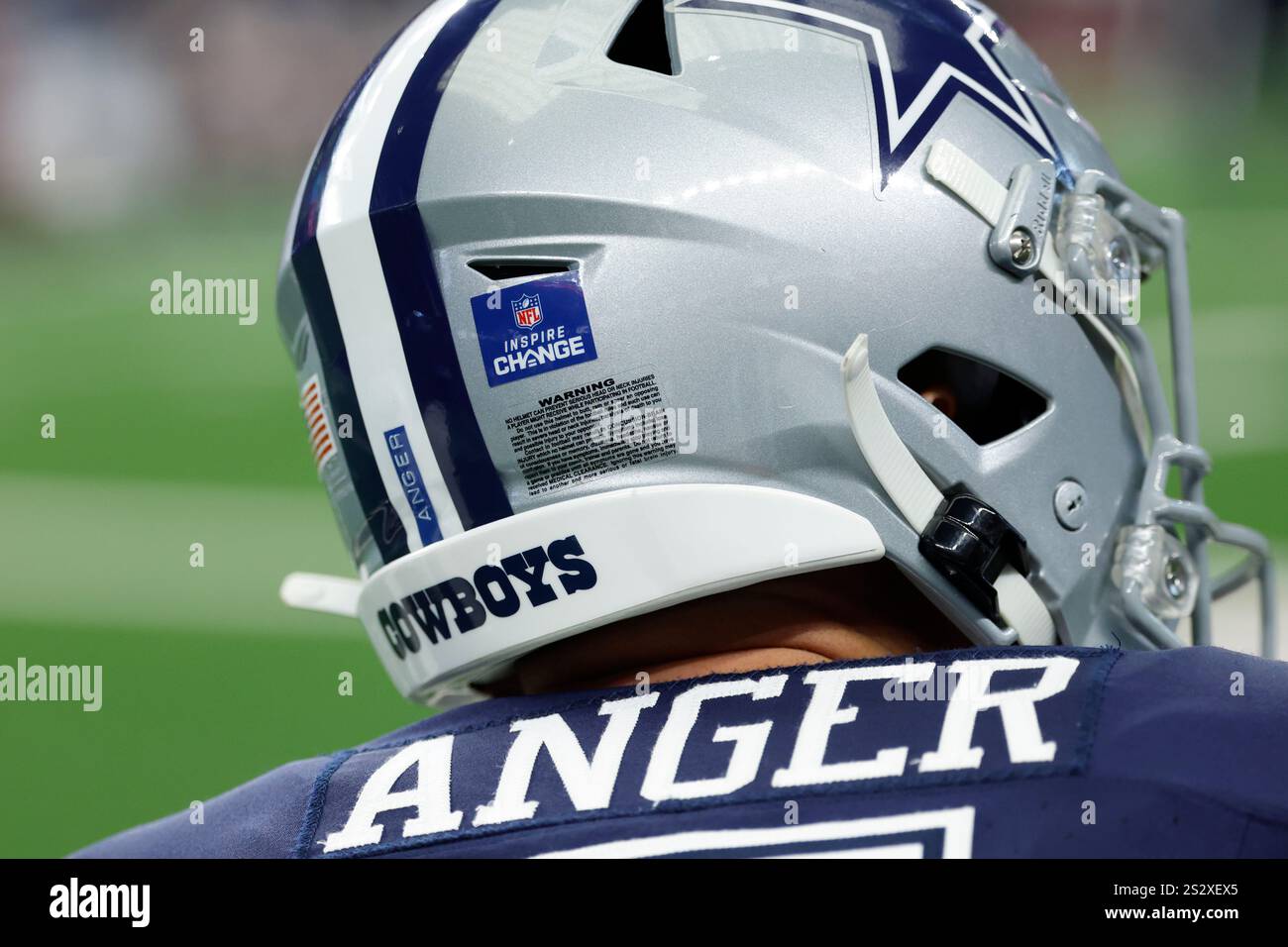 Dallas Cowboys punter Bryan Anger (5) with NFL's "Inspire Change ...