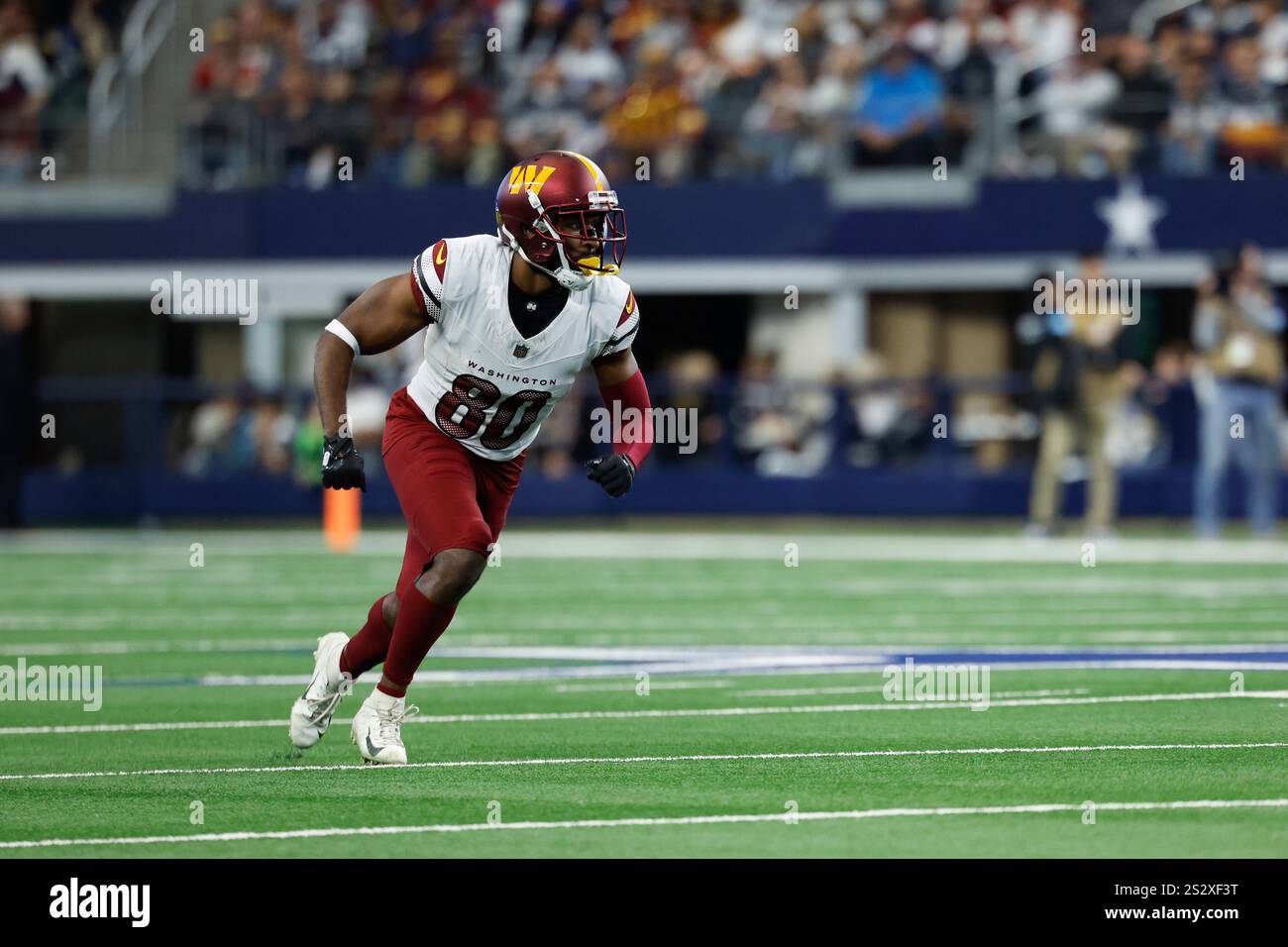 Washington Commanders wide receiver Jamison Crowder (80) runs a pass ...