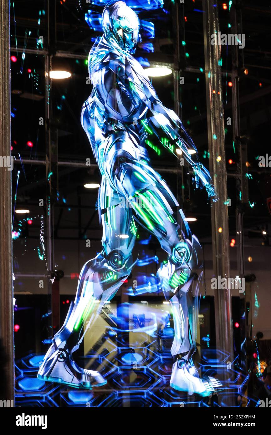 Las Vegas, NV, USA. 7th Jan, 2025. A Hypervsn 3D holographic image on ...