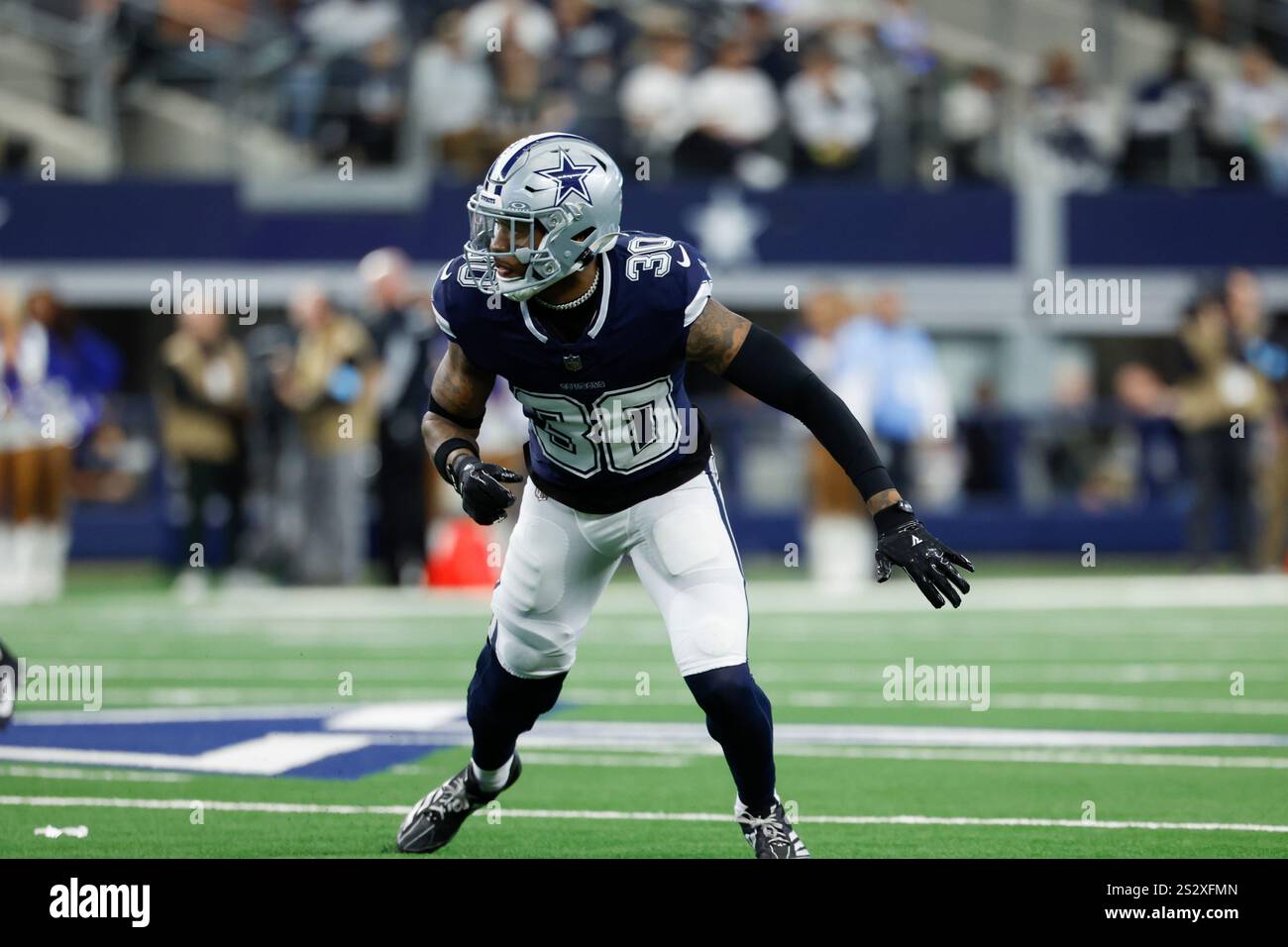 Dallas Cowboys defensive back Juanyeh Thomas (30) looks to defend ...