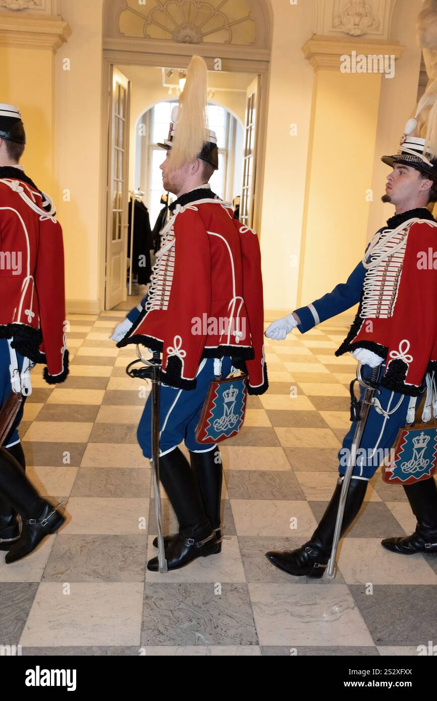 Copenhagen, Denmark. 07th Jan, 2025. Guard Hussar Regiment takes part ...