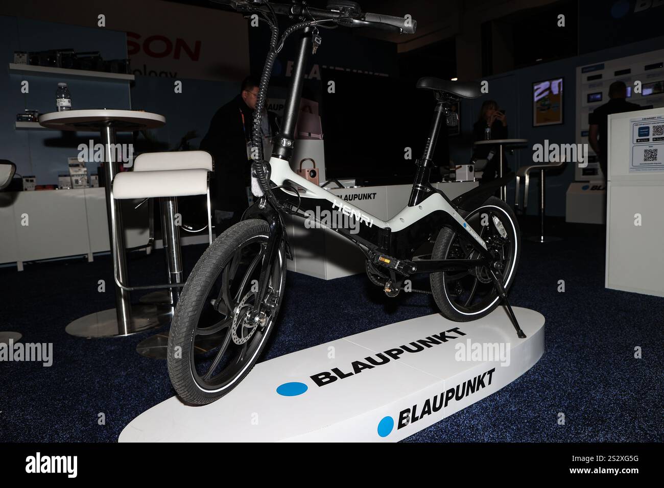 Las Vegas, NV, USA. 7th Jan, 2025. A Blaupunkt E-Bike on display during the Consumer Electronics ...