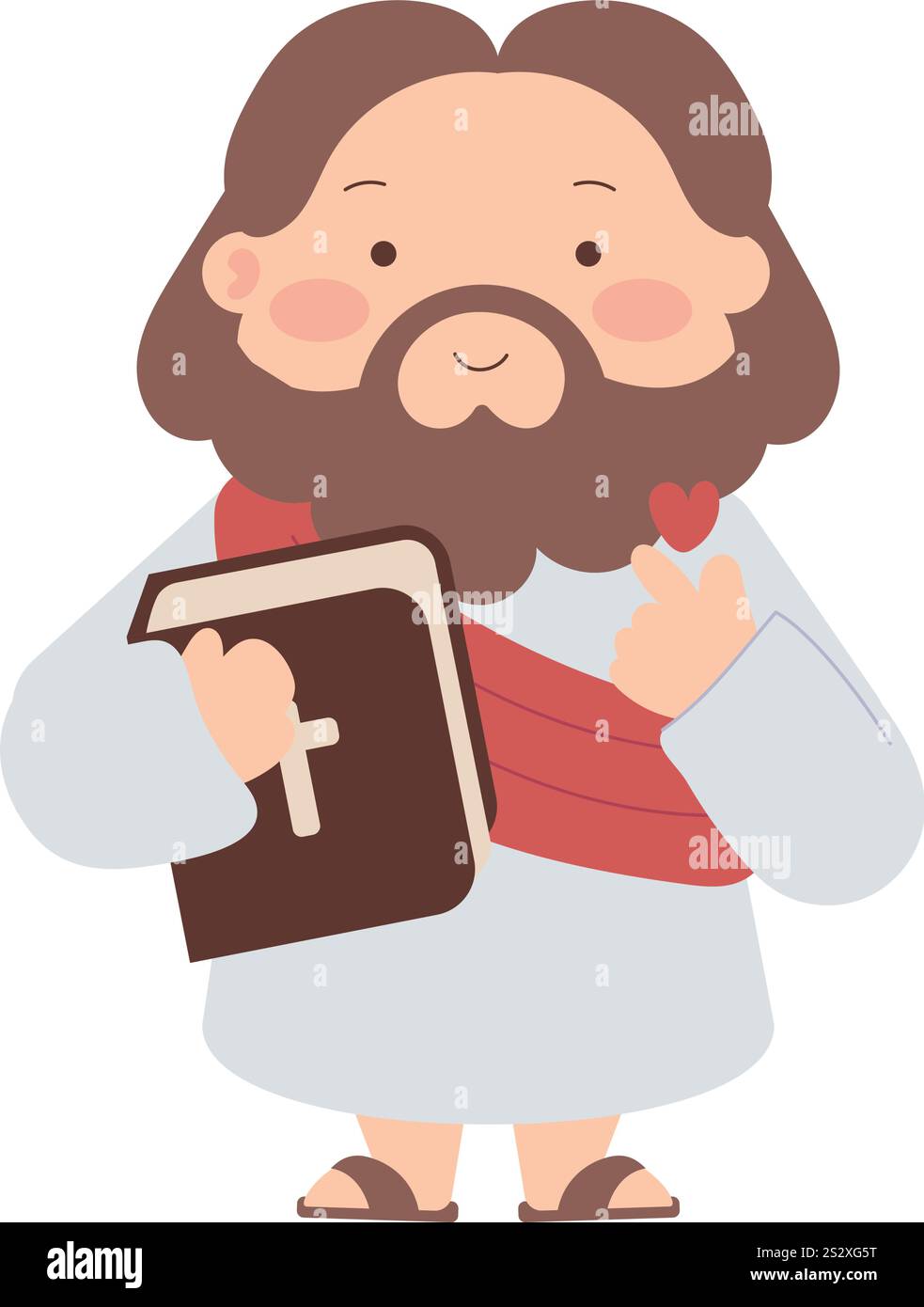 cute jesus christ with bible Stock Vector Image & Art - Alamy