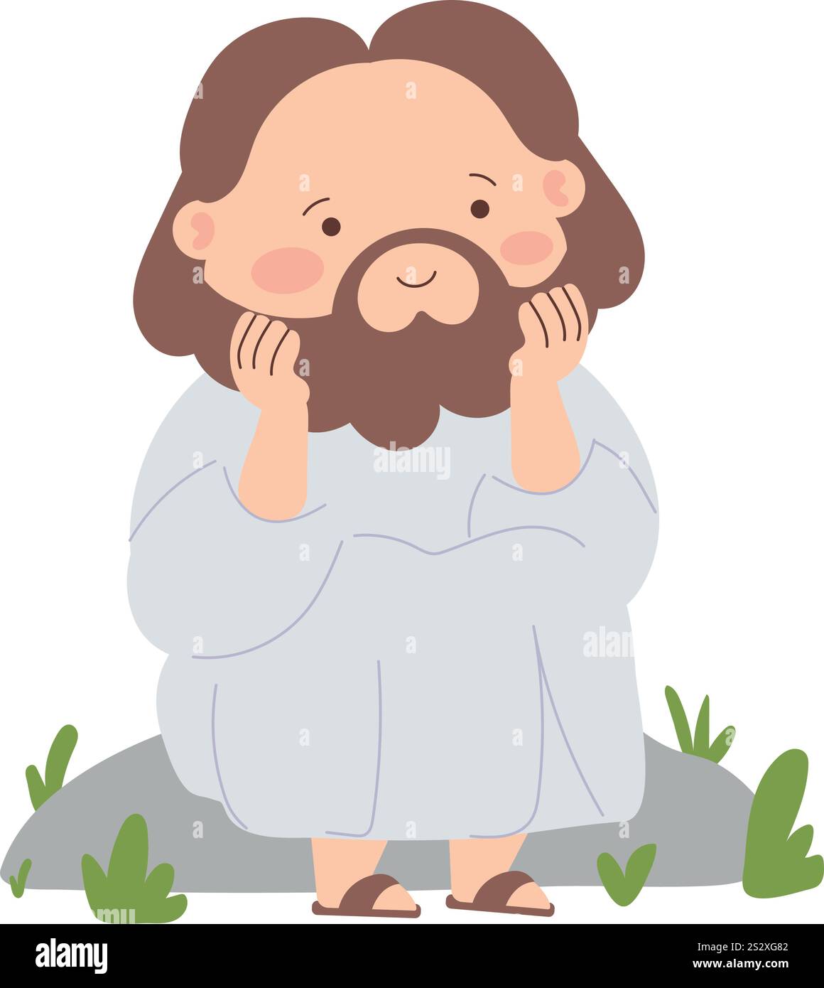 cute jesus christ character Stock Vector Image & Art - Alamy