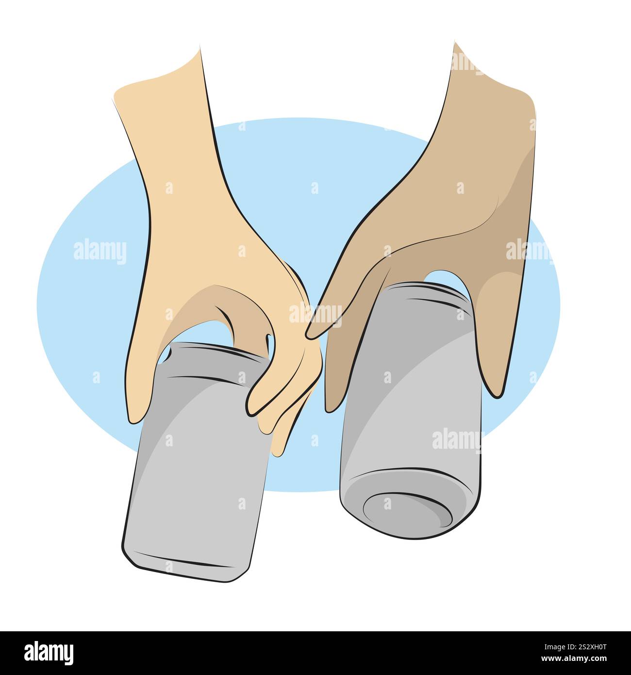 Hands on mosaic Stock Vector Images - Alamy