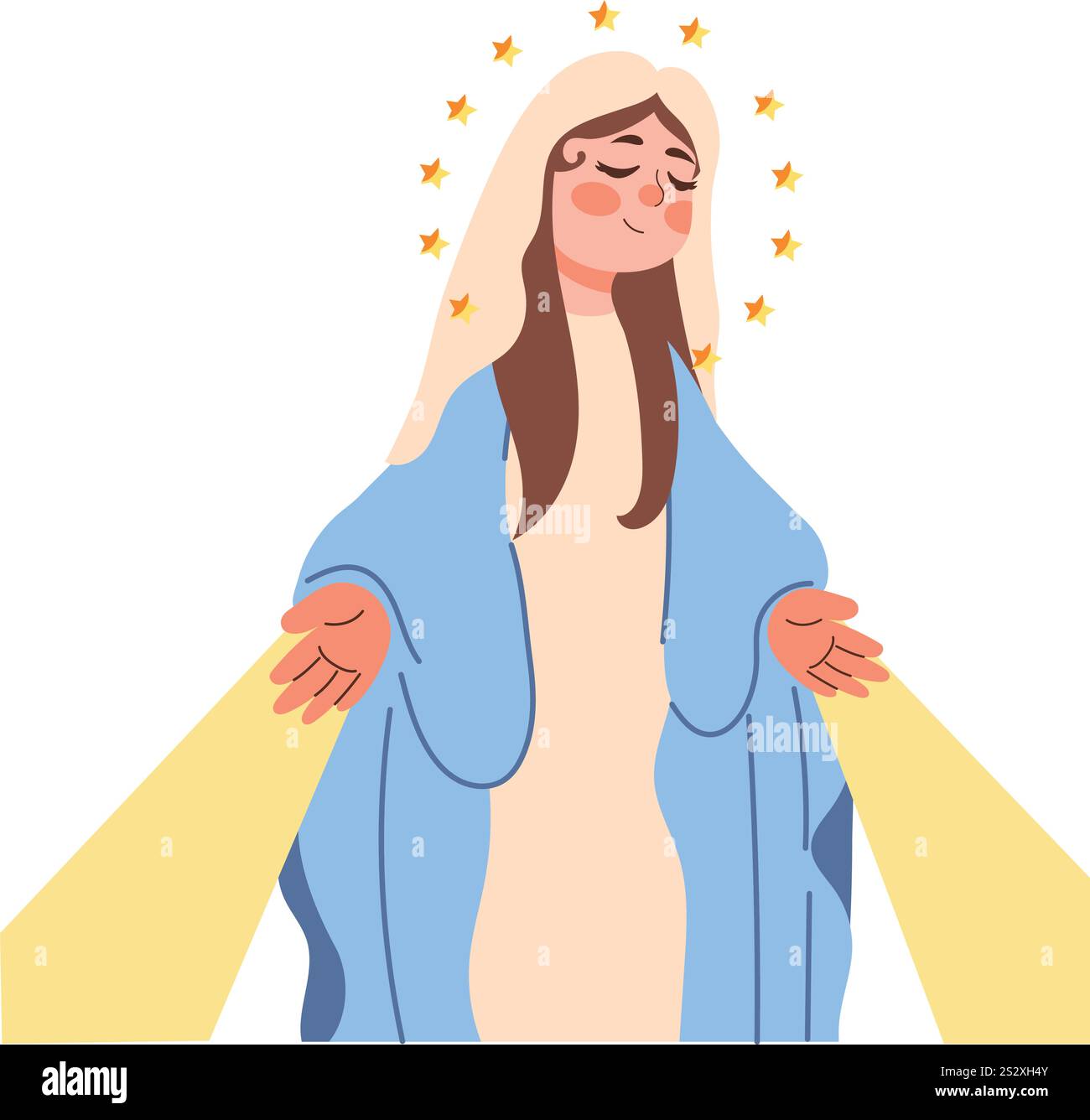 miraculous virgin mary Stock Vector Image & Art - Alamy