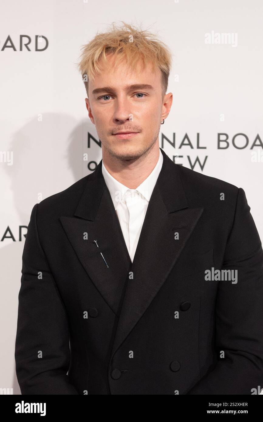 New York, United States. 07th Jan, 2025. Drew Starkey arrives on the ...