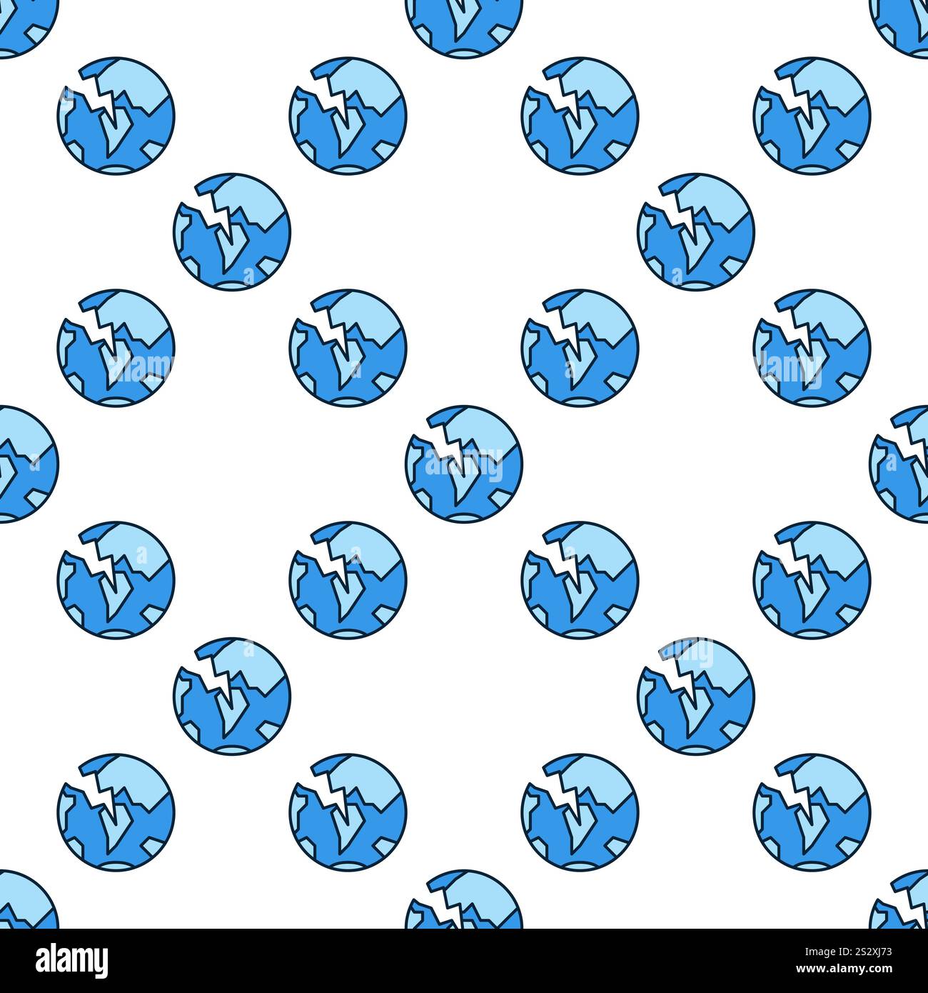 Earth Crisis vector Multipolarity concept blue seamless pattern Stock ...