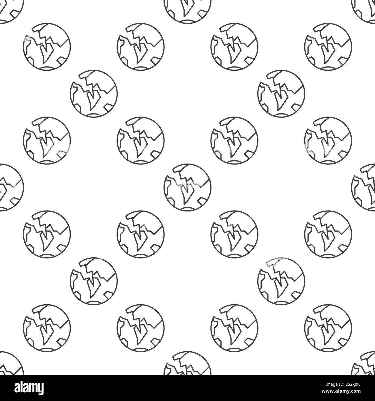 Earth Crisis vector Multipolarity concept seamless pattern in thin line style Stock Vector Image ...
