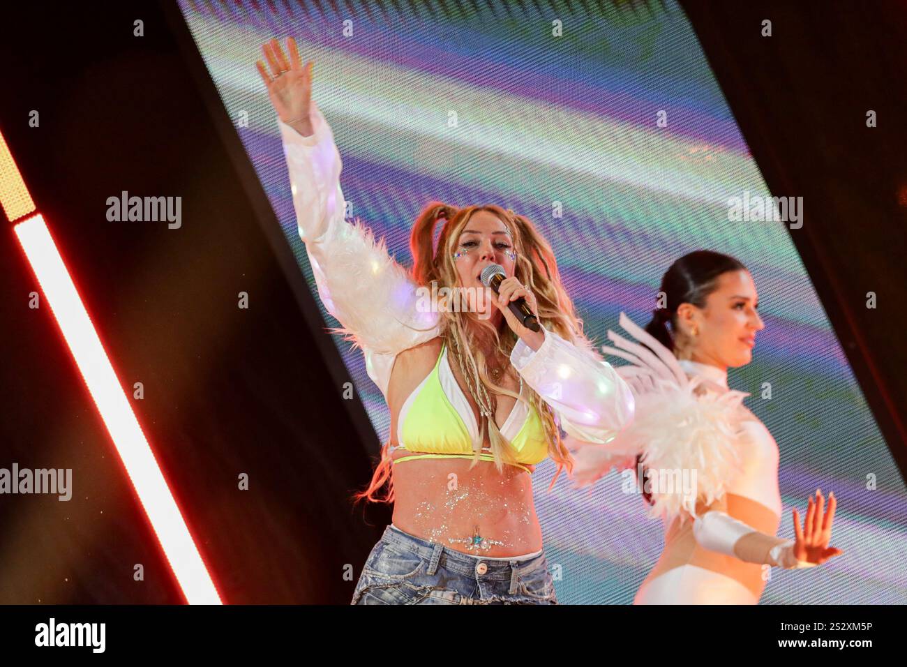 Chorzow, Poland. 31st Dec, 2024. Loona performs live during New Year's ...