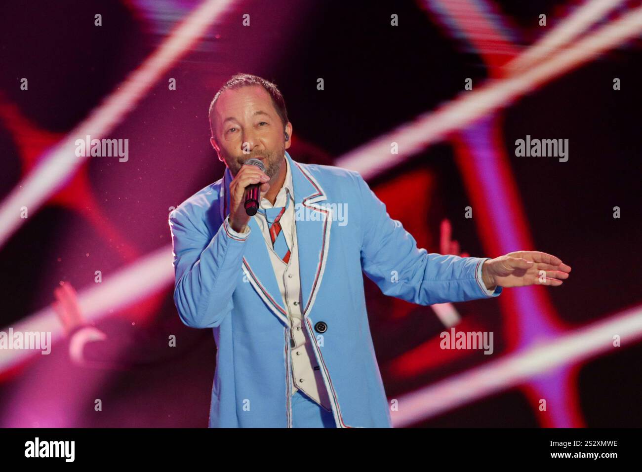 Chorzow, Poland. 01st Jan, 2025. DJ Bobo performs live during New Year ...