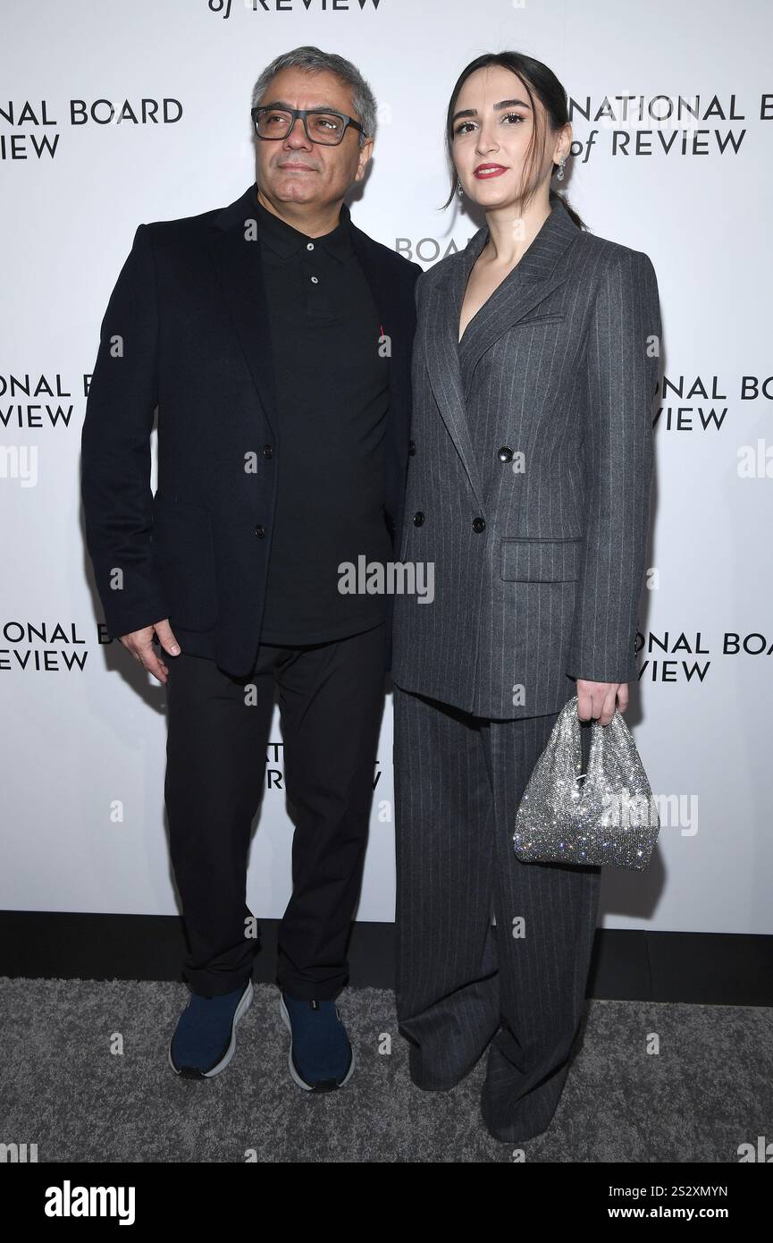 New York, USA. 07th Jan, 2025. (L-R) Mohammad Rasoulof and Mahsa ...