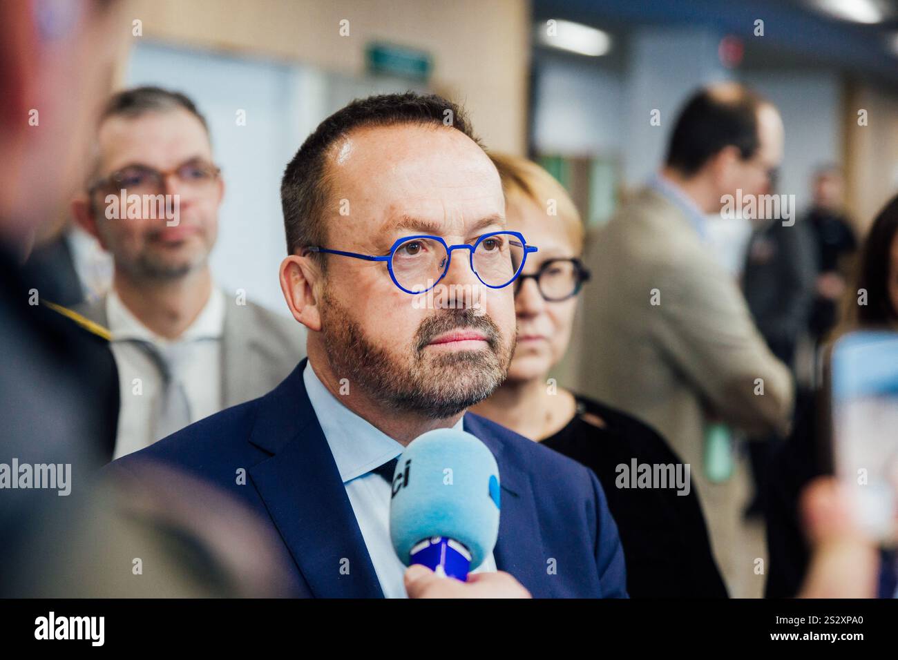 Rennes, France. 07th Jan, 2025. Yannick NEUDER, Minister of Health and ...